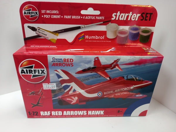 Airfix RAF Red Arrows Hawk Starter Set 1:72 Scale A55002 Cheapest Online – DC Models